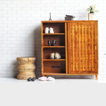 Solid Teak Wood - Shoe Rack - Otium Living