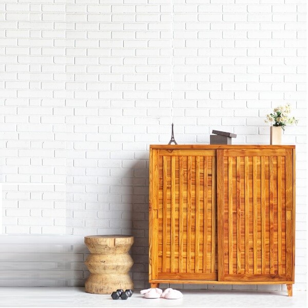 Solid Teak Wood - Shoe Rack - Otium Living